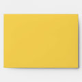 Simple custom address bright yellow color envelope | Zazzle
