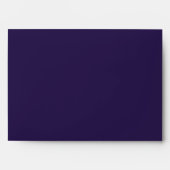 Simple custom address dark purple color envelope | Zazzle