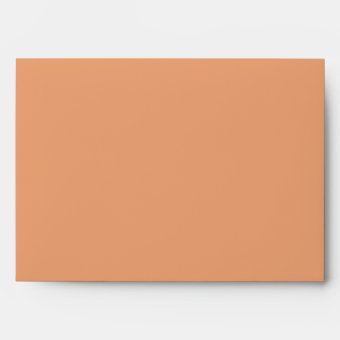 Simple custom address light orange color envelope | Zazzle
