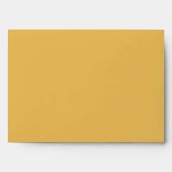 Simple custom address yellow color envelope | Zazzle