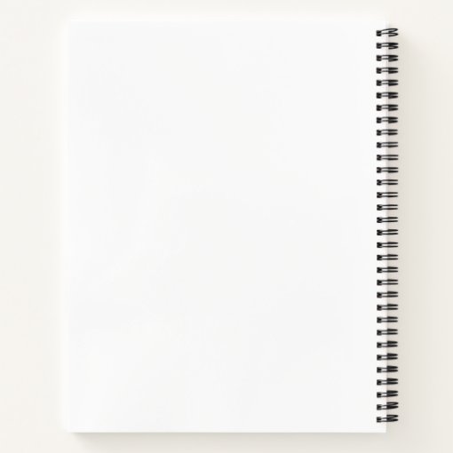 Simple Custom Business Logo And Text White Notebook | Zazzle