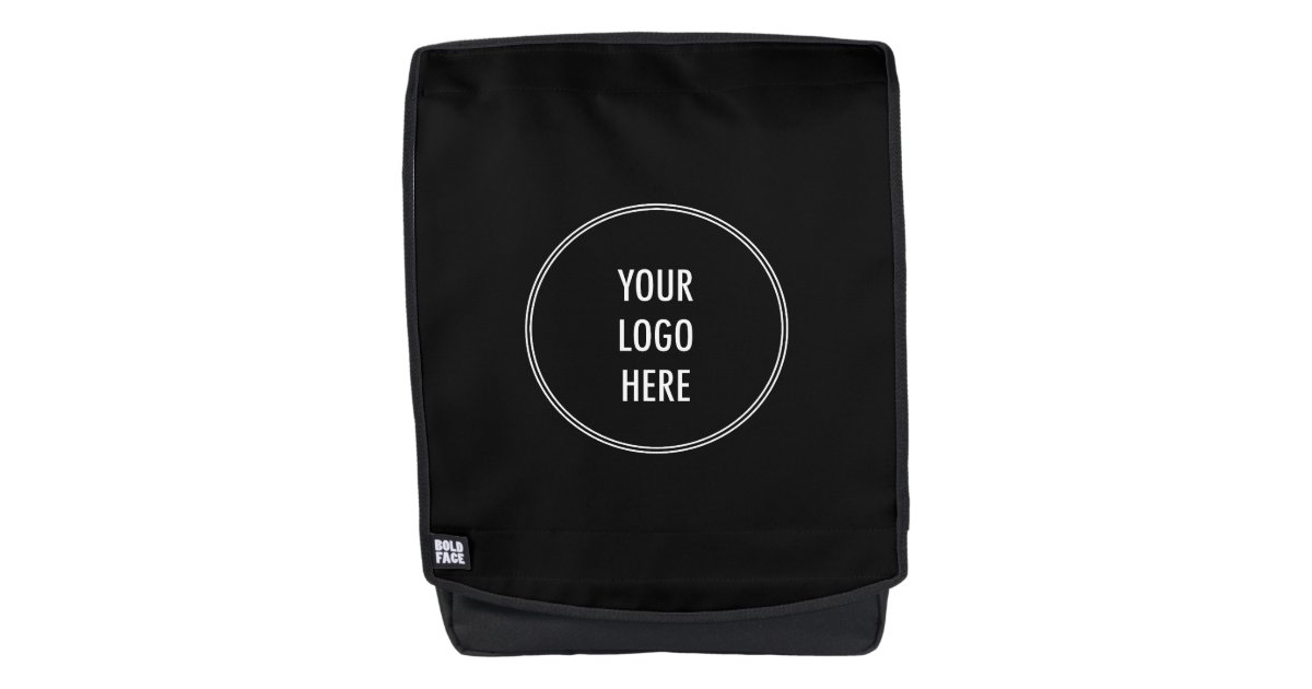 Simple Custom Business Logo Backpack | Zazzle