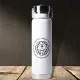 Simple Custom Company Business Logo Website Text Water Bottle | Zazzle