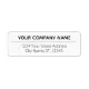 Simple Custom Company Business Return Address Label | Zazzle