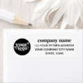 Simple Custom Company Logo Business Return Address Label | Zazzle