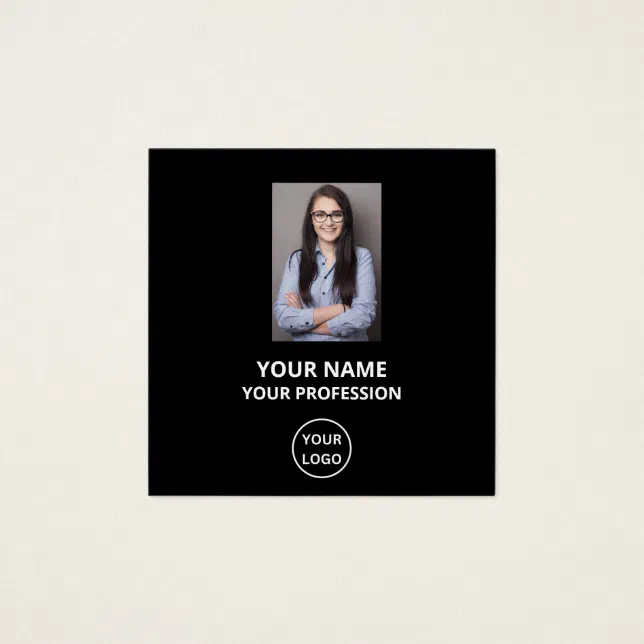 SIMPLE CUSTOM EMPLOYEE NUMBER PHOTO PROFILE CARD | Zazzle
