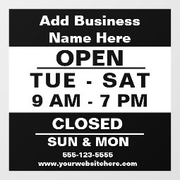 Simple Custom Office Hours Sign | Zazzle