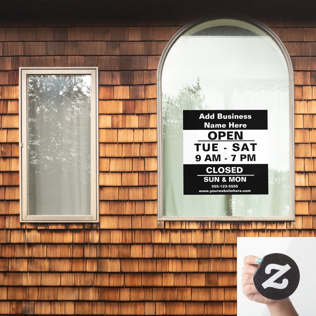 Simple Custom Office Hours Sign | Zazzle