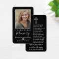 Simple Custom Photo Holy Cross Memorial Cards | Zazzle