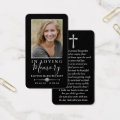 Simple Custom Photo Holy Cross Memorial Cards | Zazzle
