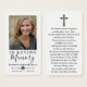 Simple Custom Photo Holy Cross Memorial Cards | Zazzle