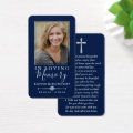 Simple Custom Photo Holy Cross Memorial Cards | Zazzle