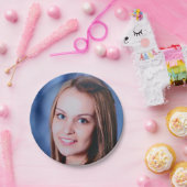 Simple Custom Photo Personalized Paper Plate | Zazzle