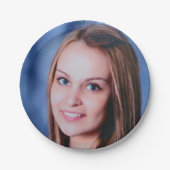 Simple Custom Photo Personalized Paper Plate | Zazzle