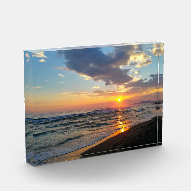 Simple Custom Photo Personalized Photo Block | Zazzle