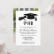 Simple Custom Photo PHD Doctoral Graduation Invitation | Zazzle