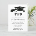 Simple Custom Photo PHD Doctoral Graduation Invitation | Zazzle