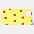 Simple Cute Strawberry pattern Phone case | Zazzle