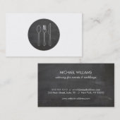 Simple Cutlery Logo for Catering Business, Chefs Business Card | Zazzle