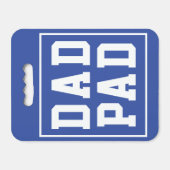Simple Dad Pad Blue and White Sports Seat Cushion | Zazzle