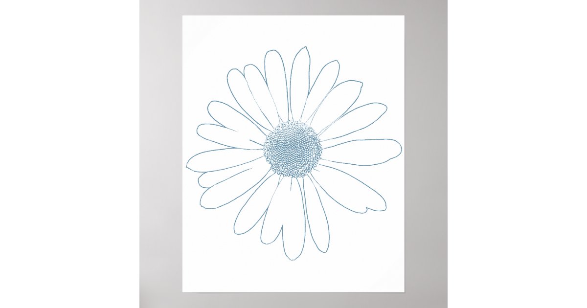 Simple Daisy Poster | Zazzle