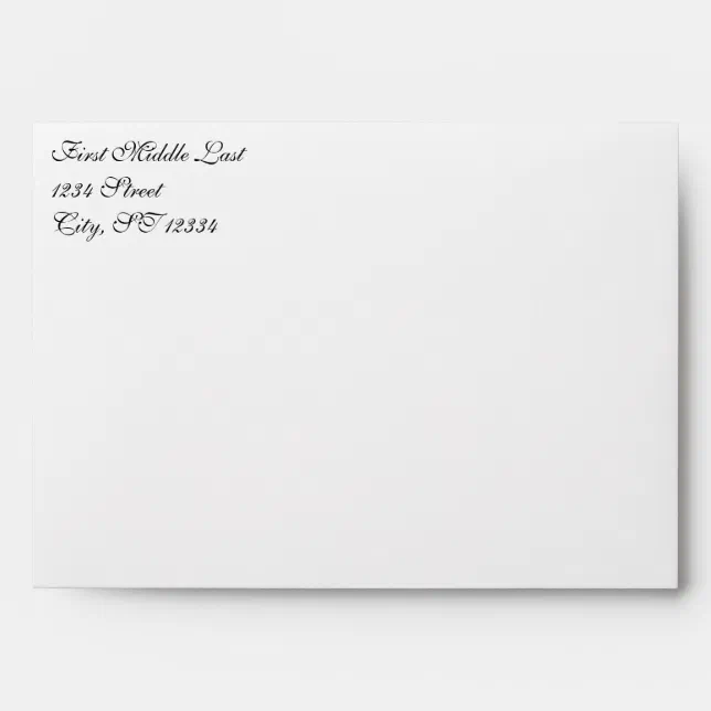 Simple Damask Royal Blue Wedding Envelope | Zazzle