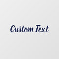 Simple Dark Blue Script Text Template Wall Decal | Zazzle