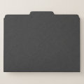 Simple Dark-Gray Faux Linen File Folder | Zazzle