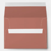 Simple Desert Boho Clay Wedding Matching Envelope | Zazzle