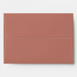 Simple Desert Boho Clay Wedding Matching Envelope | Zazzle