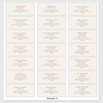 Simple Desert | Natural White Address Labels | Zazzle