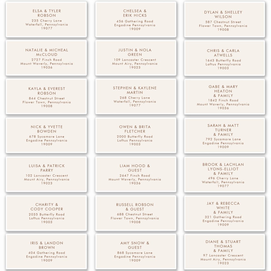 Simple Desert | Natural White Address Labels | Zazzle