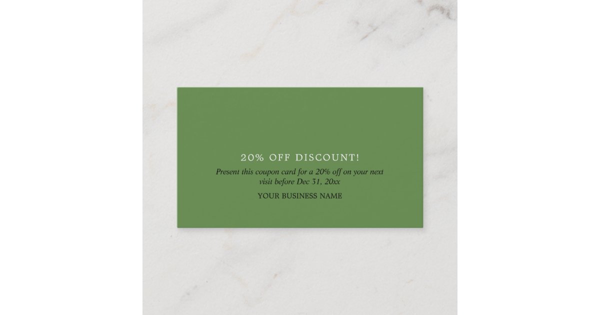 Simple Design, Discount Voucher | Zazzle