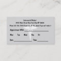 Simple Doctor Appointment Cards | Zazzle