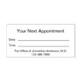 Simple Doctor's Office Your Next Appointment Self-inking Stamp | Zazzle