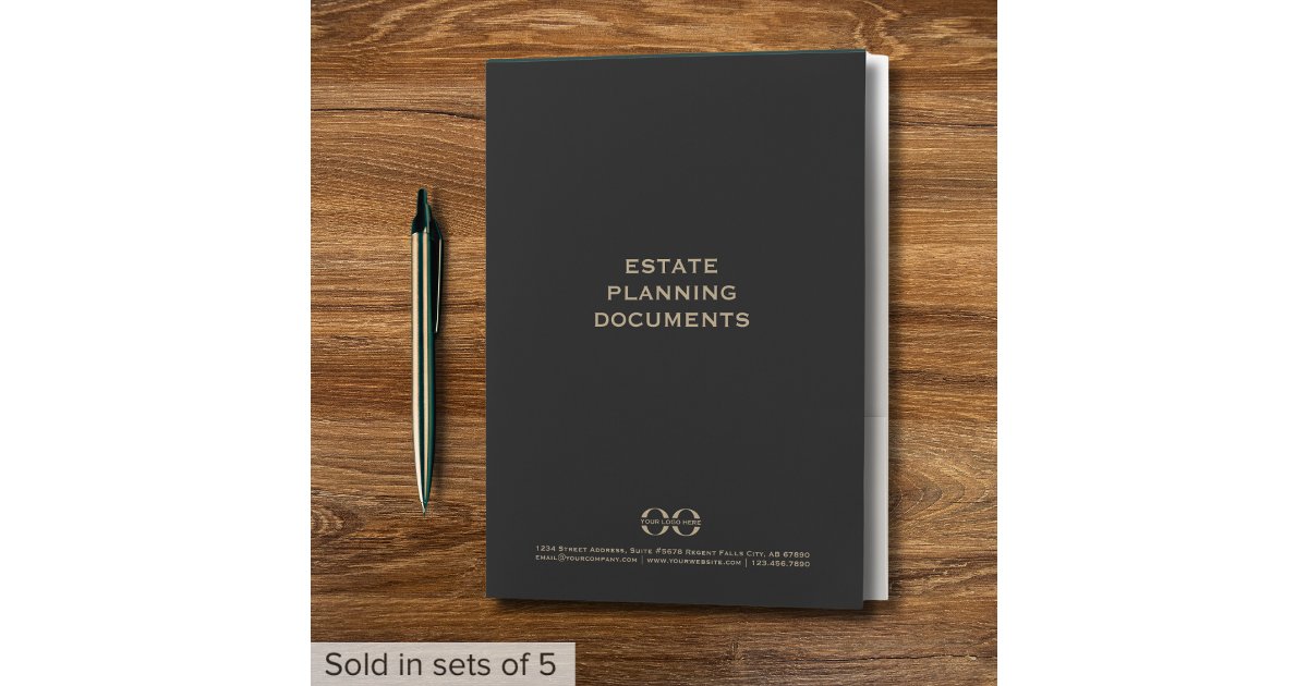 Simple Documents Folder with Logo | Zazzle