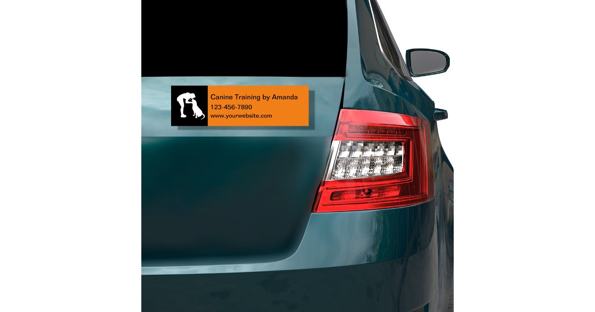 Simple Dog Training Magnetic Car Sign | Zazzle