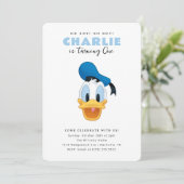 Simple Donald Duck Kids Birthday Invitation | Zazzle