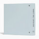 Simple Dusty Blue Minimal Business Logo Promotion 3 Ring Binder | Zazzle
