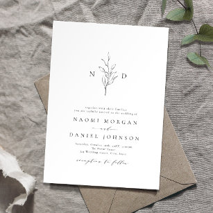 Simple Rustic Wedding Invitations