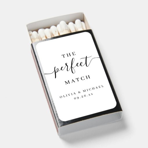 Simple elegance the perfect match wedding favors | Zazzle