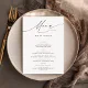 Simple Elegant 5x7" Wedding Dinner Menu Template | Zazzle