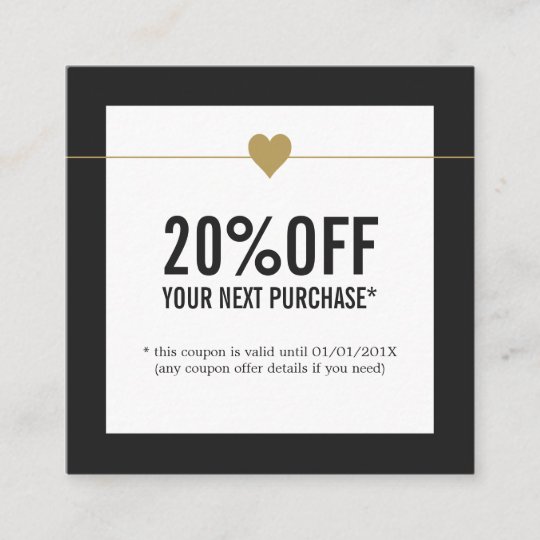 Simple Elegant Beauty Salon Coupon | Zazzle.com