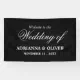 Simple Elegant Black And White Welcome Wedding Banner | Zazzle