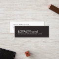 Simple Elegant Black White Loyalty Card | Zazzle