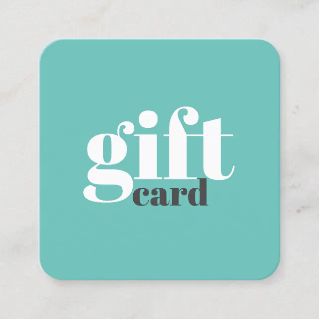 Simple Elegant Blue White Gift Card | Zazzle