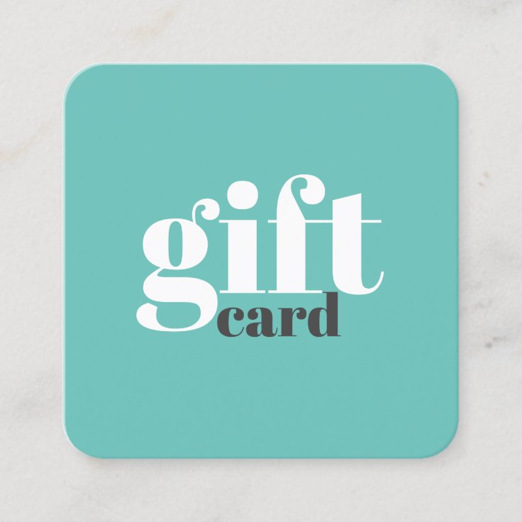 Simple Elegant Blue White Gift Card | Zazzle