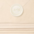 Simple elegant border initial monogram wax seal sticker | Zazzle