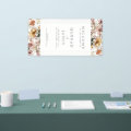 Simple Elegant Botanical Floral Wedding Welcome Banner | Zazzle