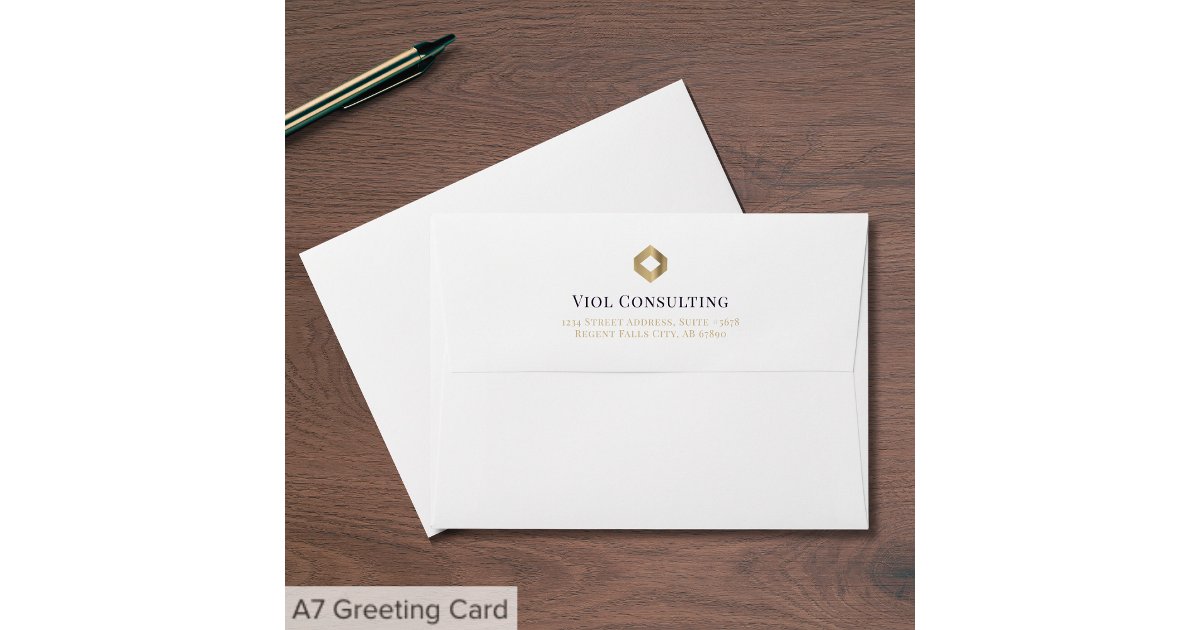 Simple Elegant Business Return Address Envelope | Zazzle